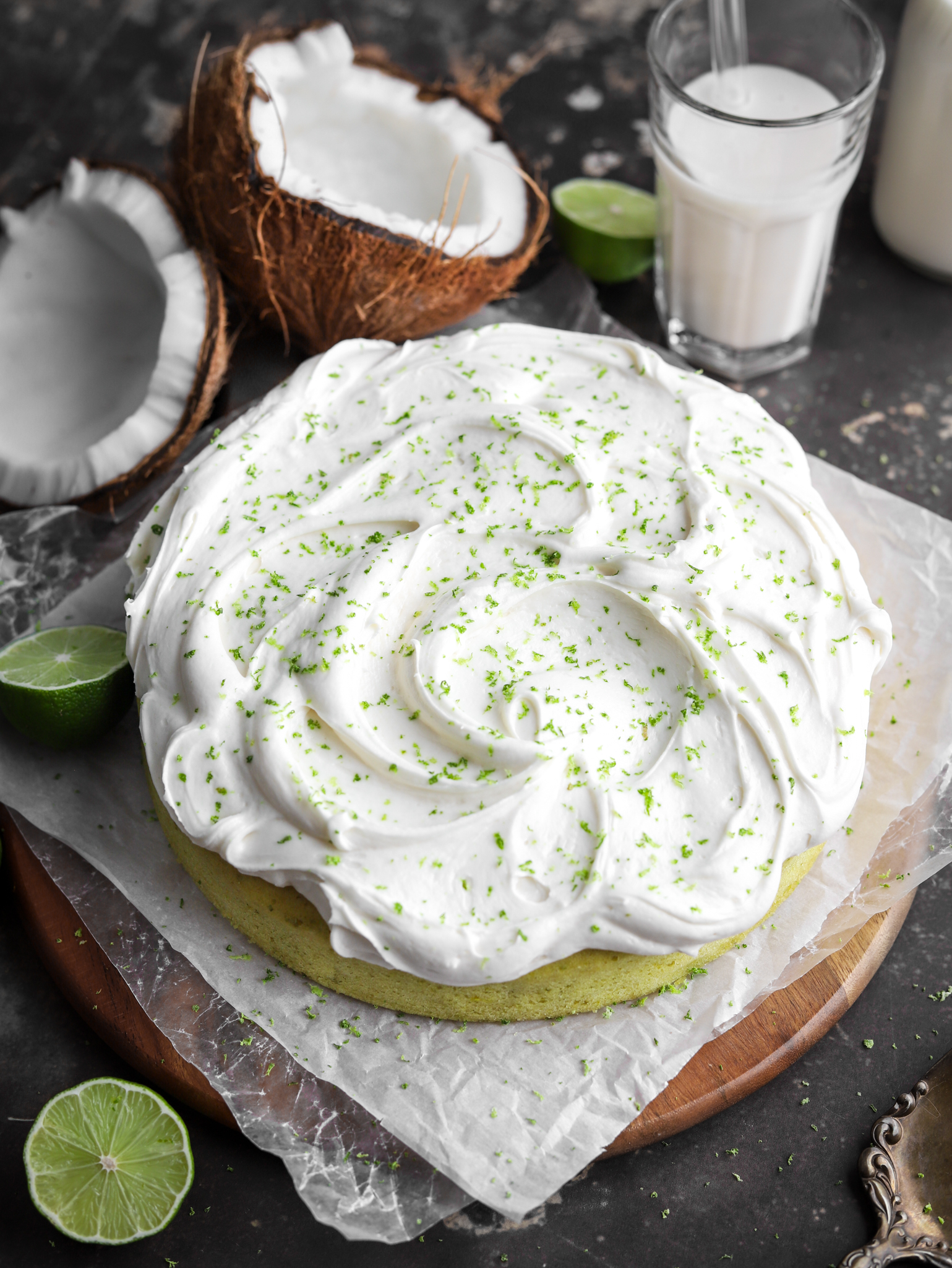 Coconut Lime Snack Cake | Sugared & Stirred